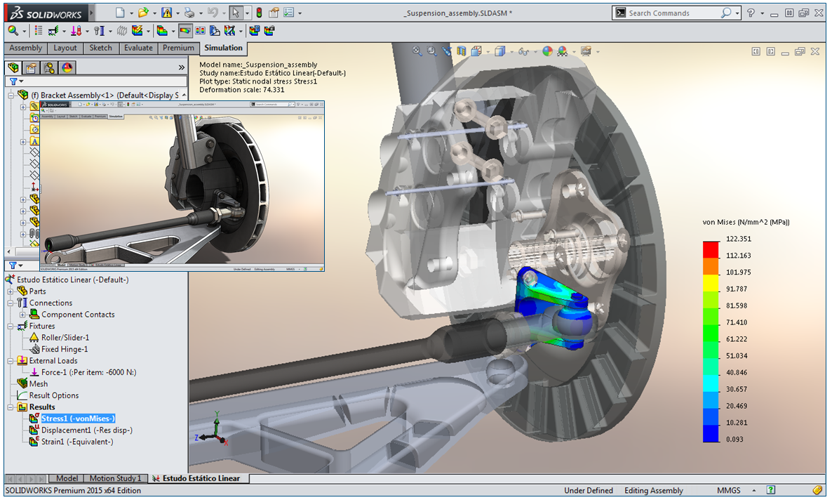 SOLIDWORKS SIMULATION DINÂMICO E NÃO-LINEAR - CADWORKS